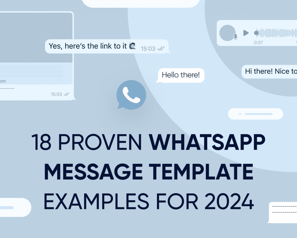 18 Ejemplos probados de plantillas de mensajes de WhatsApp