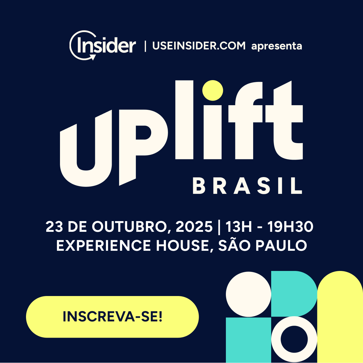 UPLIFT 2025 | Experience House | 23 de Outubro em São Paulo