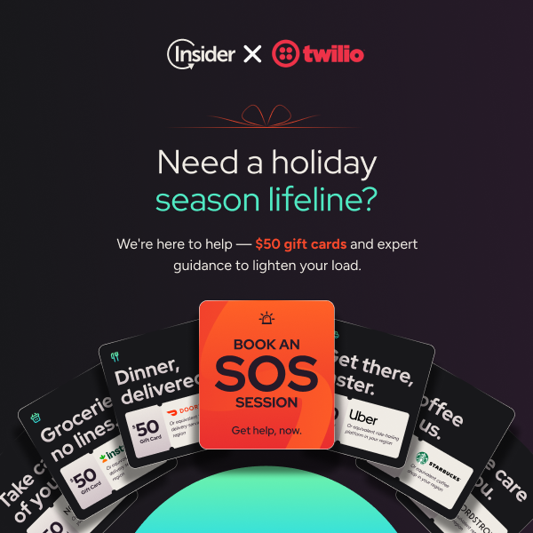 🎁 Holiday Season Support with Insider & Twilio